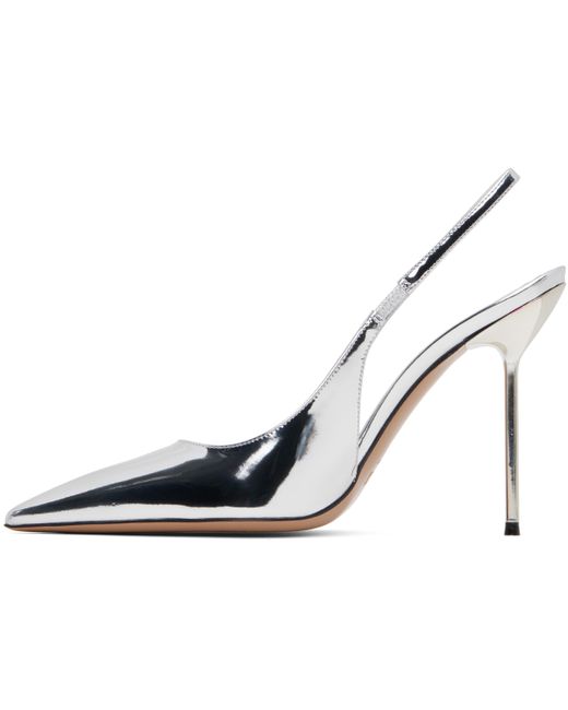 Paris Texas Lidia Slingback Heels in Black | Lyst