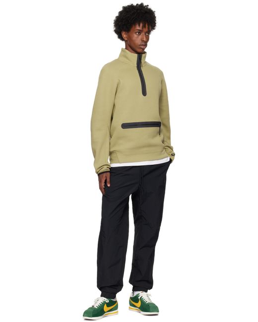 Nike Khaki Sportswear Tech Half-Zip Sweatshirt in Natural for Men | Lyst