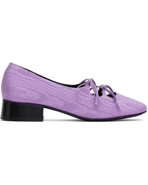 Nicole Saldaña Isabel Ballerina Flats in Purple | Lyst