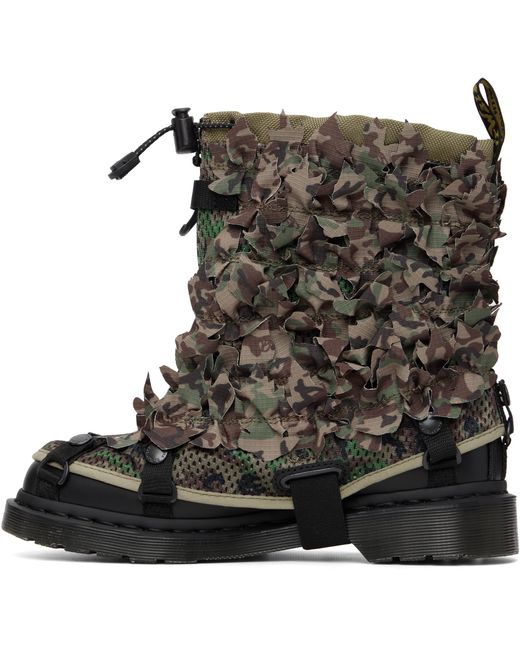 Dr. Martens Khaki Babylon Edition 1460 Pascal Gaitor Boots in Black for ...