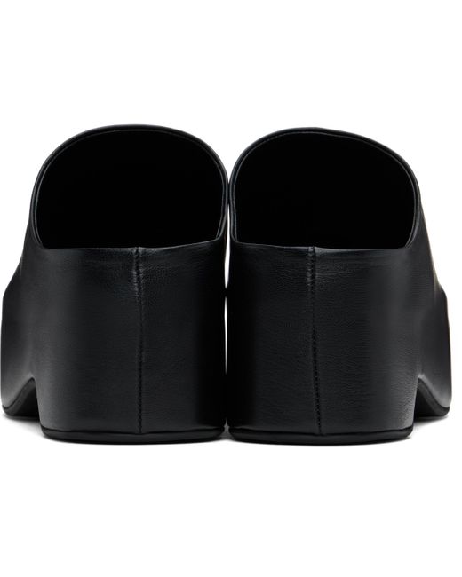 Marni Leather Chunky Sabot Clog Loafers in Black | Lyst