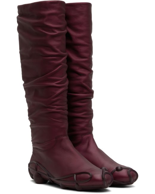 Ecco Burgundy Kiko Kostadinov Edition Eileen Boots in Red | Lyst UK