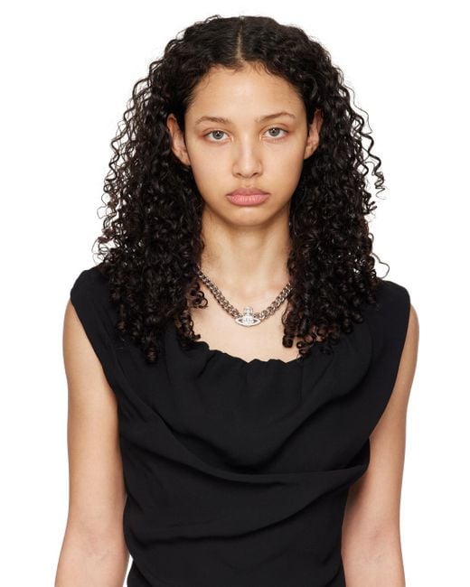 Vivienne Westwood Silver Graziella Small Choker Necklace in Metallic | Lyst