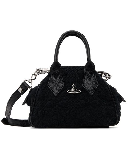 Vivienne Westwood Towelling Mini Yasmine Bag in Black | Lyst UK