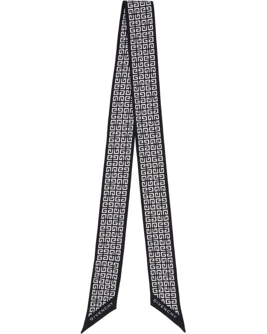 Givenchy 4G Bandeau Silk Scarf in Black | Lyst UK