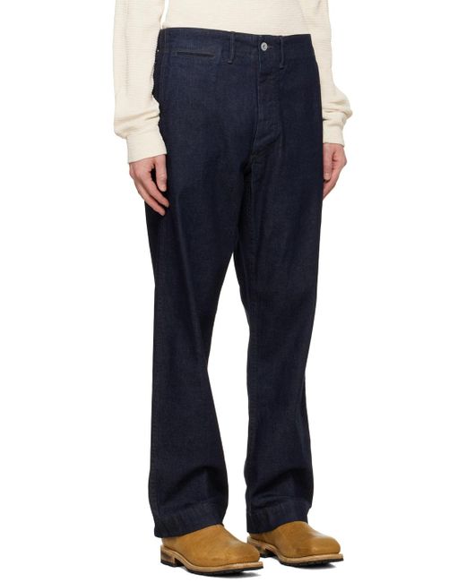 RRL Rinsed Denim Field Jeans in Blue for Men | Lyst