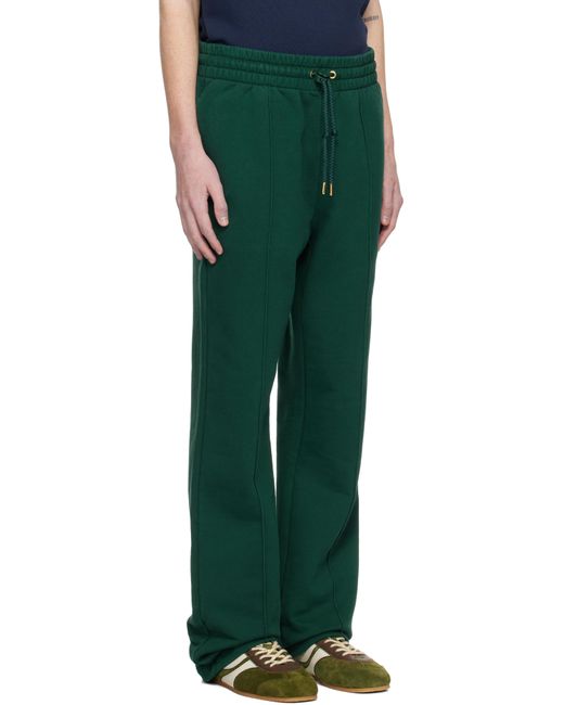 CASABLANCA Diamond Logo Patch Sweatpants in Green for Men | Lyst