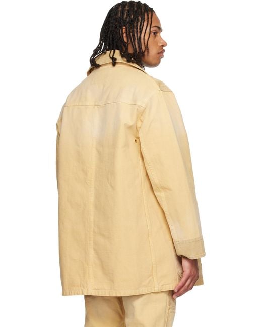Wales Bonner 'The Sierra' Coat in Natural for Men | Lyst UK