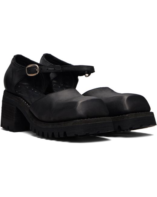 Guidi Soft Horse Mary Jane Loafers in Black | Lyst
