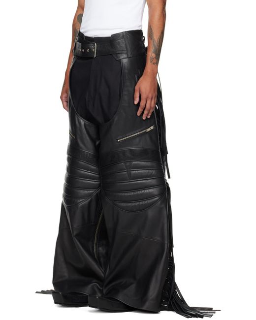 Lu'u Dan Hell-Fire Leather Chaps in Black for Men | Lyst