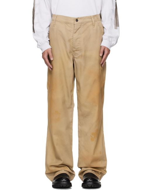 ALEXANDER DIGENOVA Khaki Underground Trousers in Natural for Men | Lyst UK