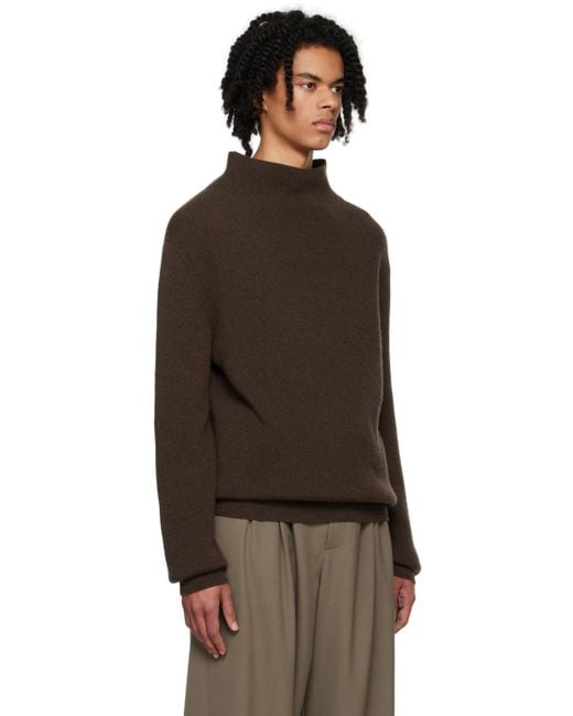 The Row Brown Daniel Turtleneck in Black for Men | Lyst