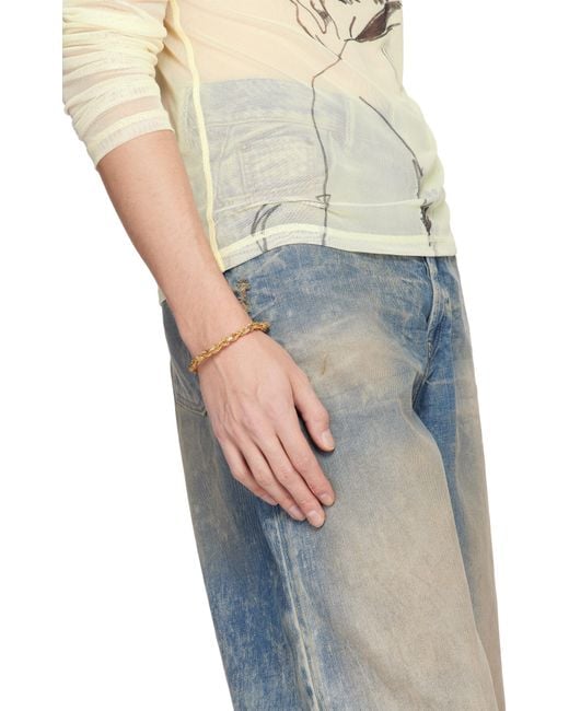 Emanuele Bicocchi Small Braid Bracelet in Black for Men | Lyst UK