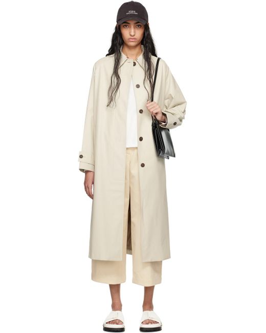 Studio Nicholson Holin Trench Coat in Natural | Lyst
