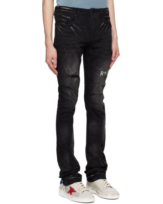 RTA Olivier Stacked Jeans in Black for Men | Lyst