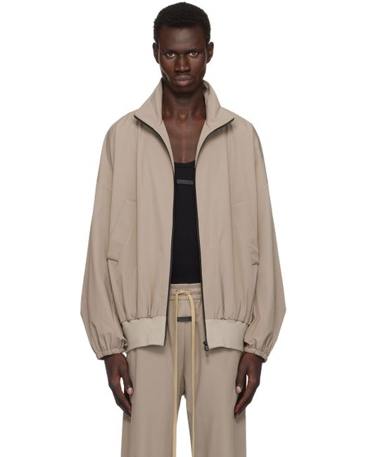 Fear Of God Taupe Nylon Vented Track Jacket in Natural for Men | Lyst