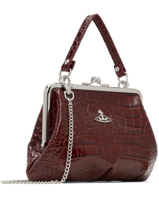 Vivienne Westwood Burgundy Granny Frame Bag in Brown | Lyst