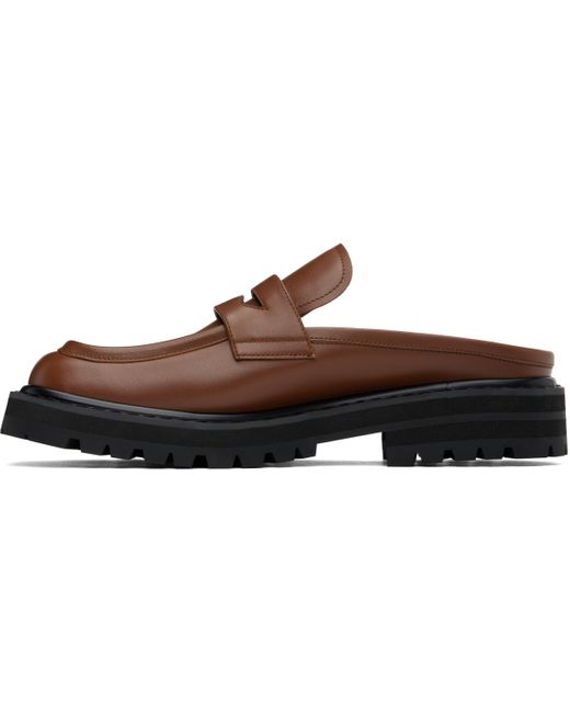 Marni Leather Piercing 2.0 Chunky Sabot Loafers in Black for Men | Lyst