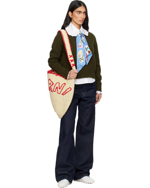 Marni Artists' Capsule Silk Flower Collage Scarf | Lyst UK