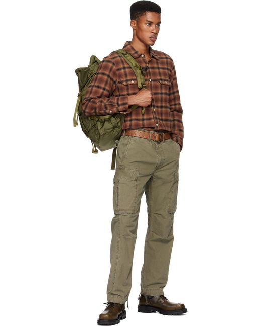 RRL Nylon Canvas Utility Backpack in Green for Men | Lyst