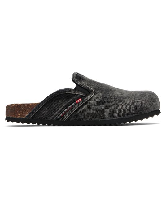 DIESEL D-Woodstock Slip-On Mules in Black for Men | Lyst