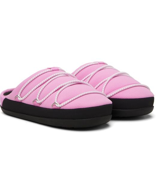 Moon Boot Soft Slipper Loafers in Black | Lyst UK