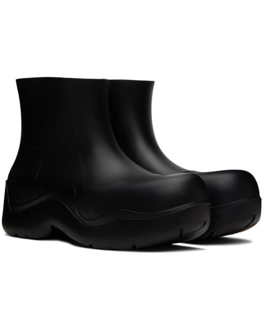 Bottega Veneta Black Puddle Boots for Men | Lyst