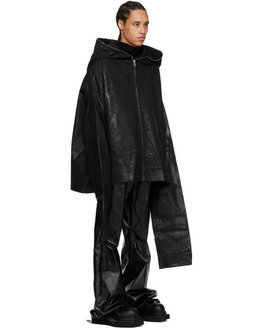 Rick Owens Hollywood Gimp Kaftan Denim Jacket in Black for Men | Lyst