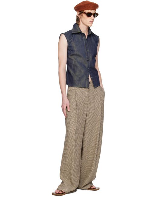 Theophilio Ssense Exclusive & Denim Vest in Blue for Men | Lyst