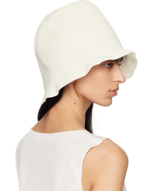 The Row Jashi Bucket Hat in Natural | Lyst