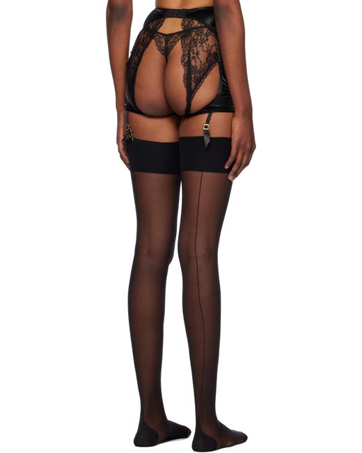 Leather garter belt store