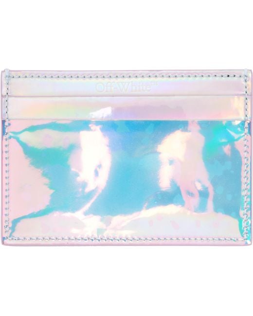 Off-White c/o Virgil Abloh Jitney Iridescent Card Holder in Black | Lyst UK