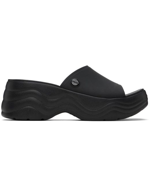 Crocs™ Skyline Croslitetm Slides in Black | Lyst