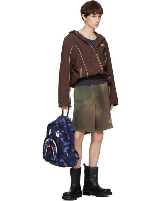 A Bathing Ape Color Camo Shark Daypack Backpack in Blue for Men | Lyst UK