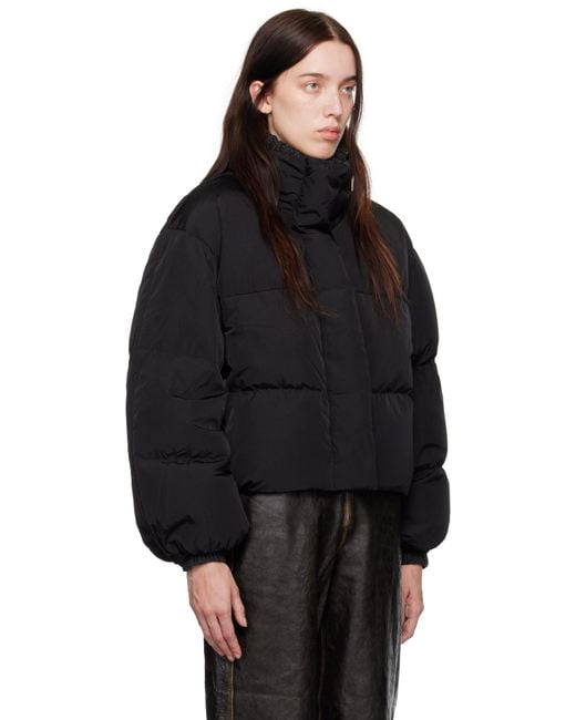 Acne Studios Puffer Down Jacket in Black | Lyst
