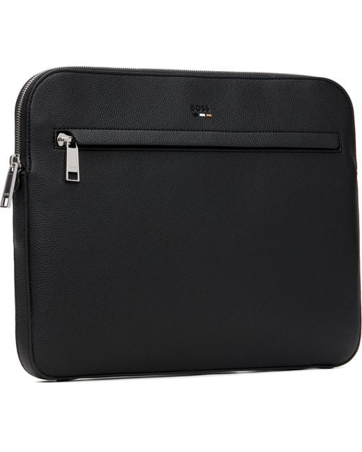BOSS Emed-Logo Laptop Bag in Black for Men | Lyst UK