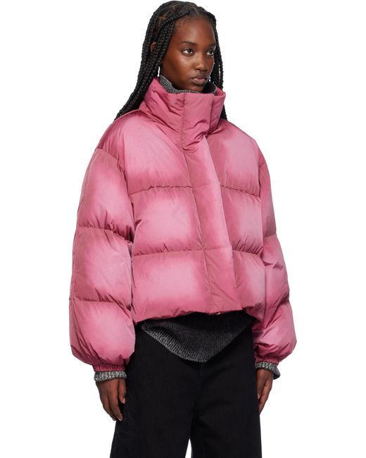 Acne Studios Down Puffer Jacket in Pink | Lyst