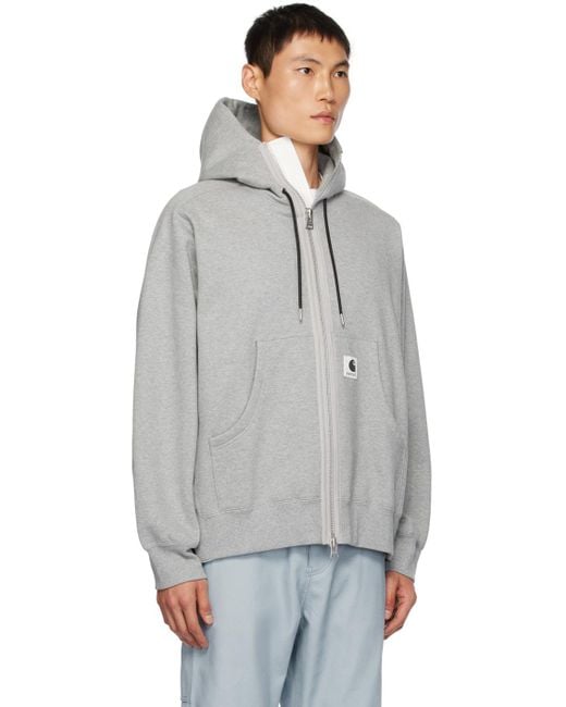 Sacai Gray Carhartt Wip Edition Hoodie for Men | Lyst Canada Sacai Gray Carhartt Wip Edition Hoodie for Men | Lyst Canada
