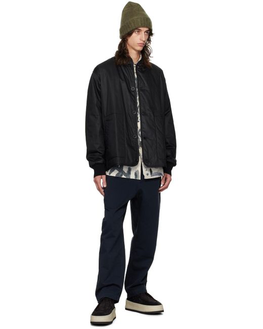Casey Casey Kinos Bomber Jacket in Black for Men | Lyst