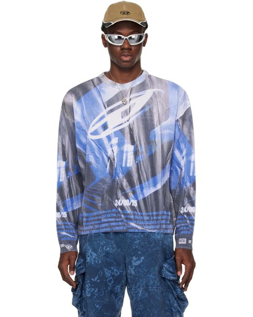 DIESEL K-Arbusto Sweater in Blue for Men | Lyst