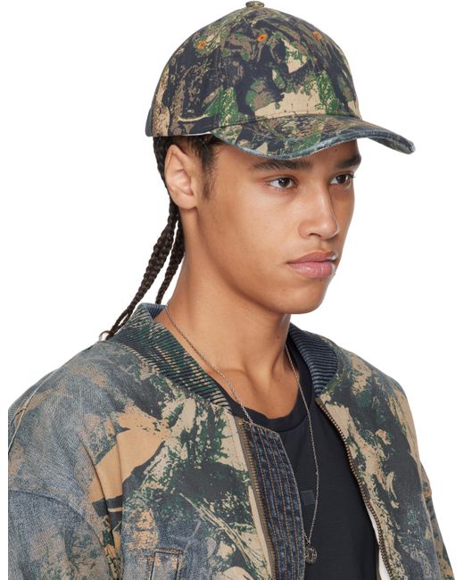 Acne Studios Khaki Cotton Ripstop Cap in Grey for Men | Lyst UK