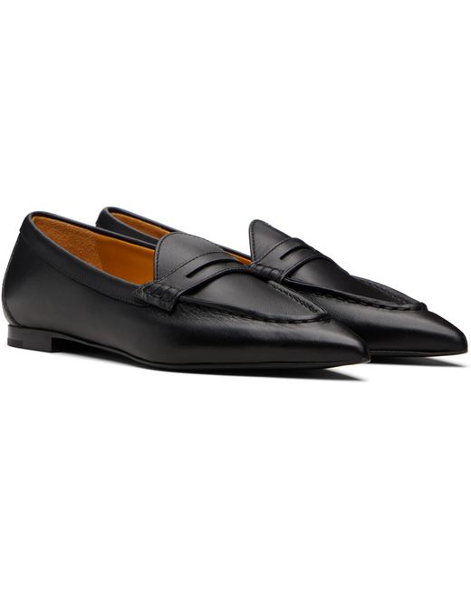 R13 Pointed Toe Loafers in Black | Lyst UK