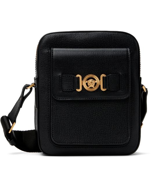 Versace Medusa Biggie Crossbody Pouch in Black for Men | Lyst