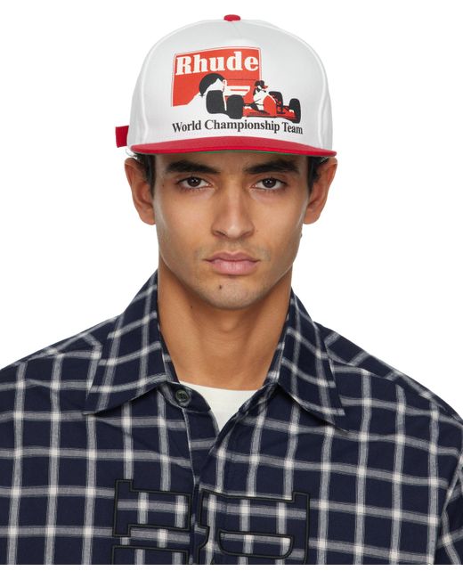 Rhude Trophy Racing Cap in Blue for Men | Lyst UK