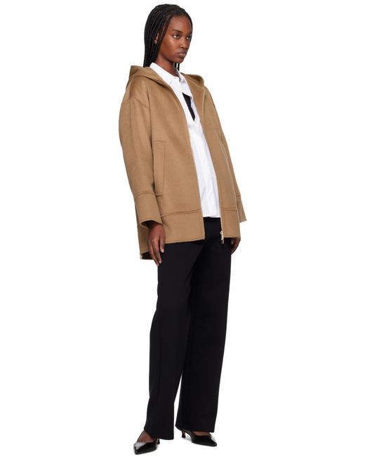 Max Mara Tan Cloe Jacket in Natural | Lyst