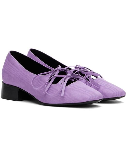 Nicole Saldaña Isabel Ballerina Flats in Purple | Lyst