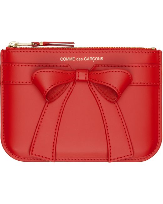 Comme des Garçons Big Bow Wallet in Red for Men | Lyst UK