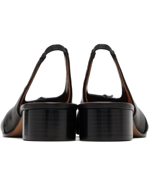 Maison Margiela Tabi New Ballerina Slingback Heels in Black | Lyst UK