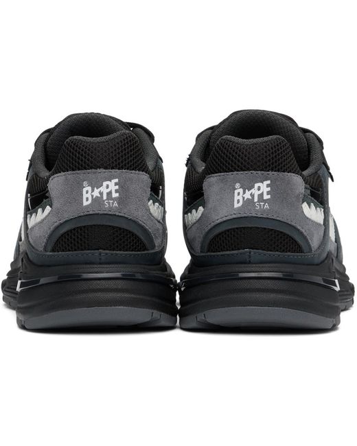 A Bathing Ape Sports Runner M2 Sneakers in Black | Lyst
