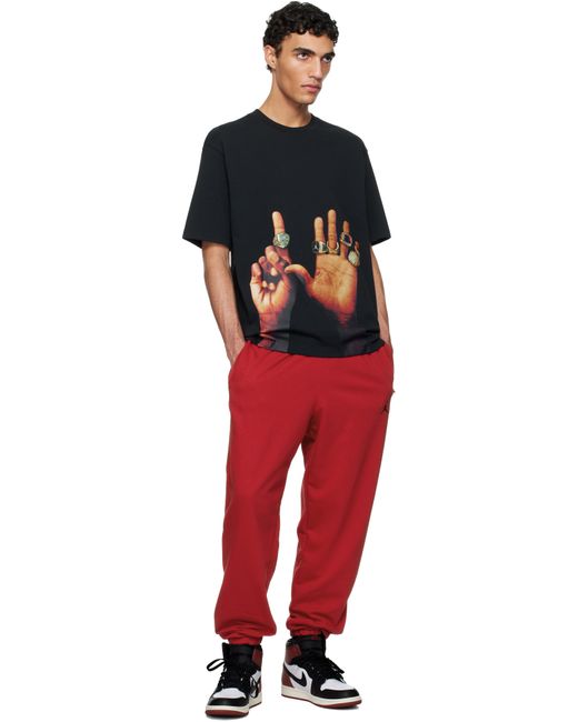 Nike Jordan Sport Crossover Sweatpants in Red for Men | Lyst